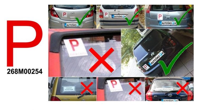 MUP KS: SLOVO „P“ MORA BITI ISTAKNUTO NA VOZILU KOJIM UPRAVLJAJU VOZAČI ...